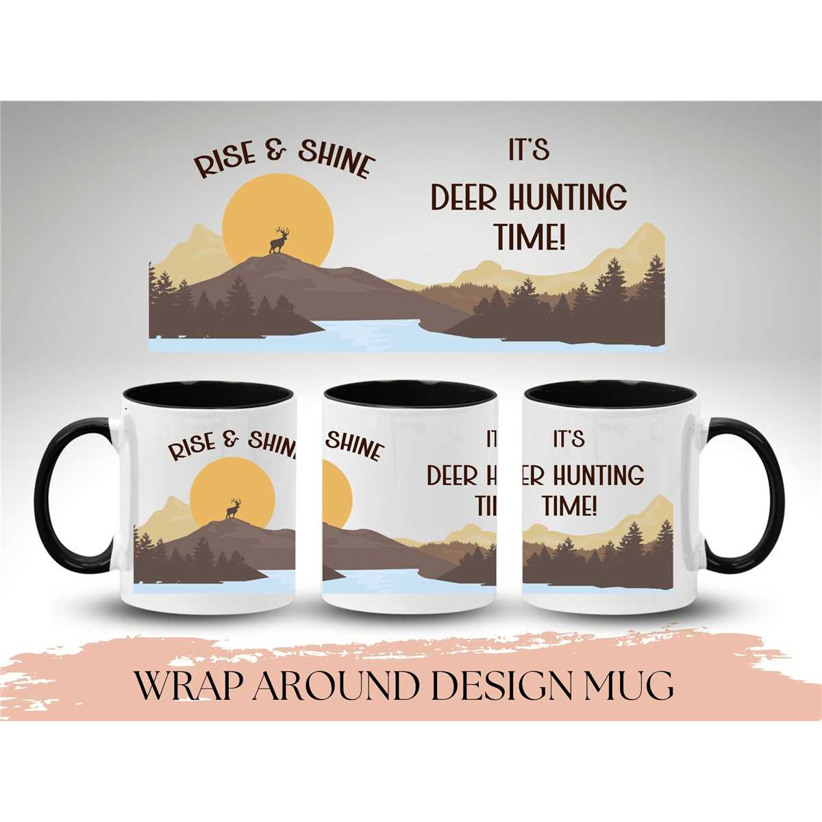Deer Hunting Mug, Hunting Gift Mug For Men Birthday Gift, De | Inspire ...