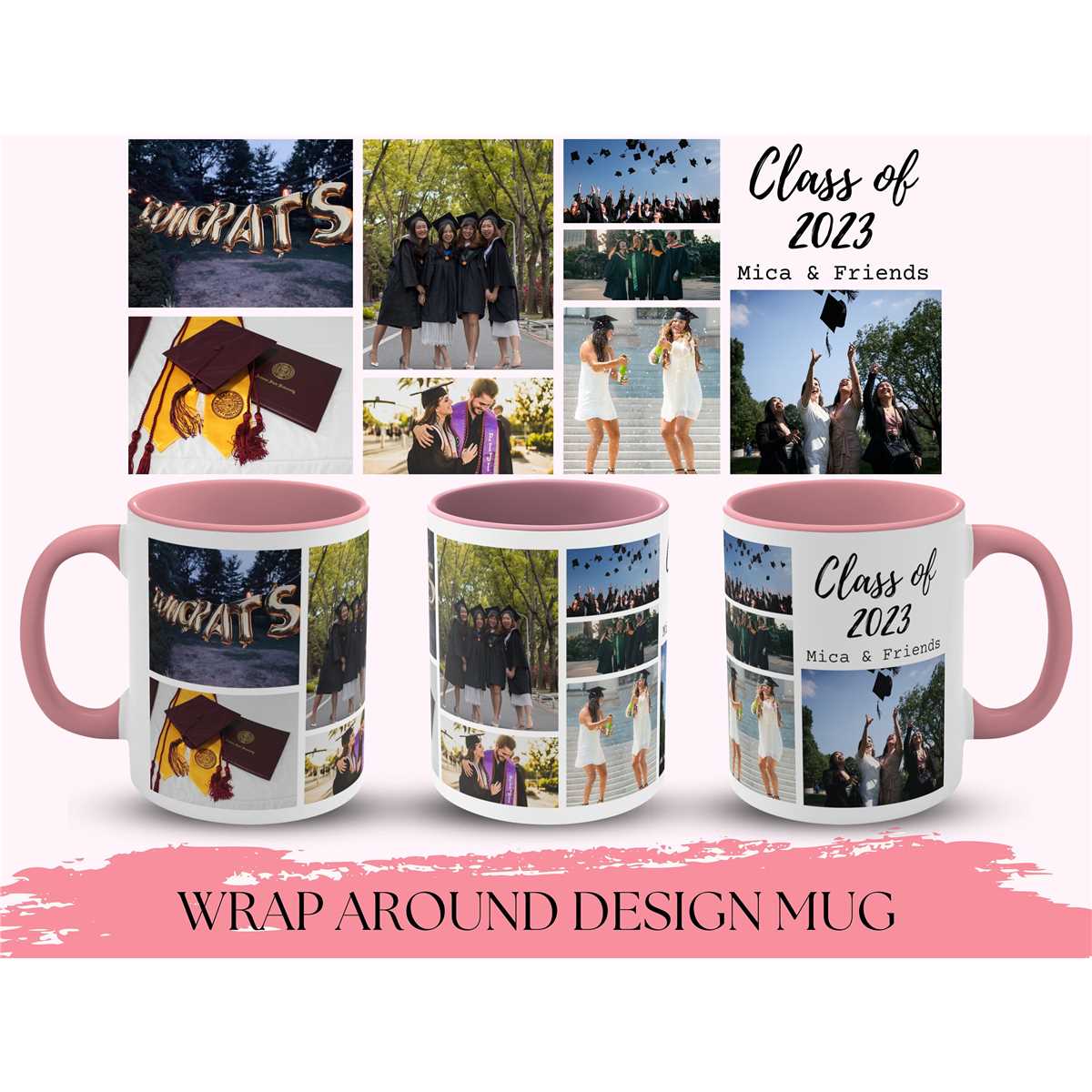 Collage Graduation Mug, Graduation Collage Mug For Students | Inspire ...