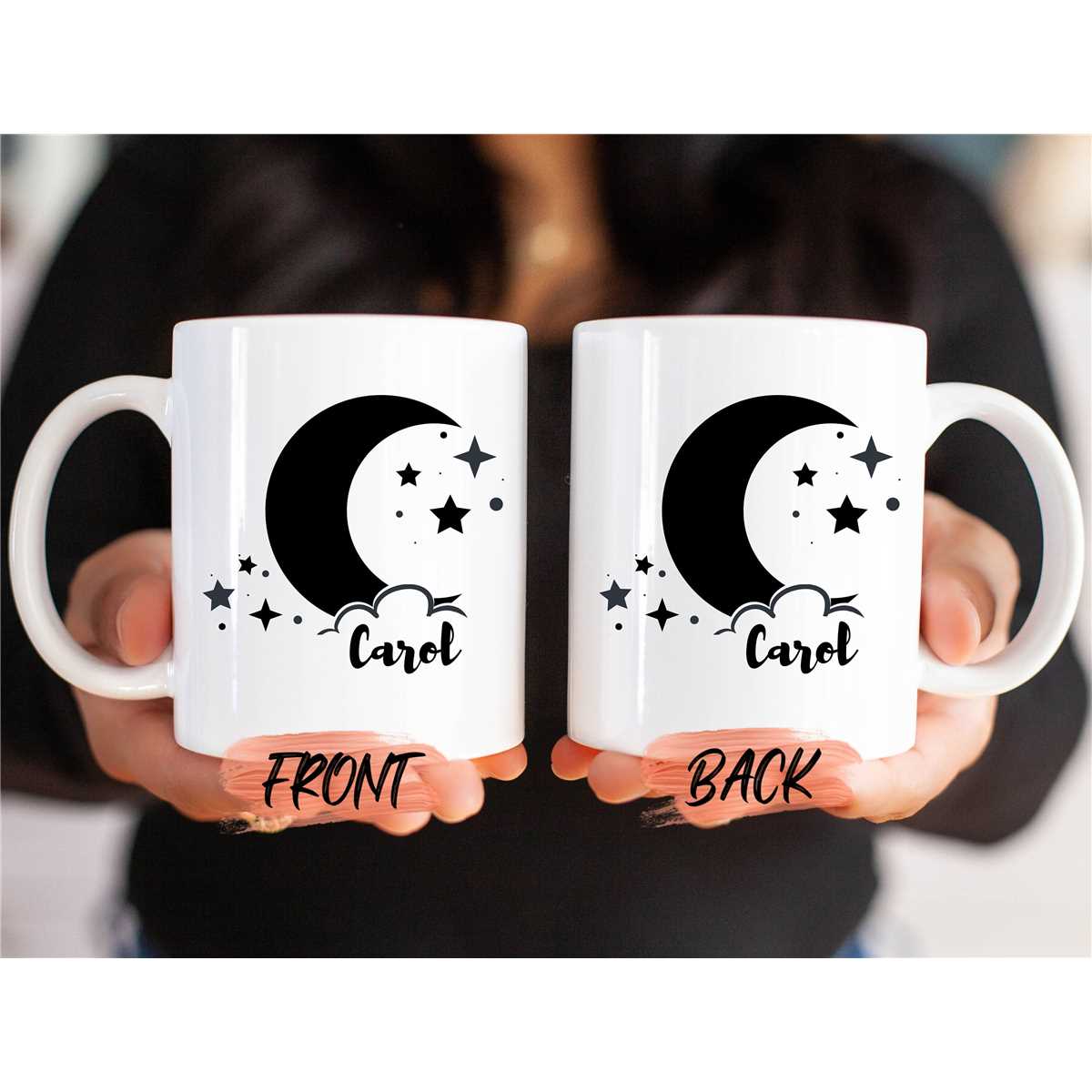Custom Moon Mug, Celestial Moon Coffee Mug For Men And Women | Inspire ...