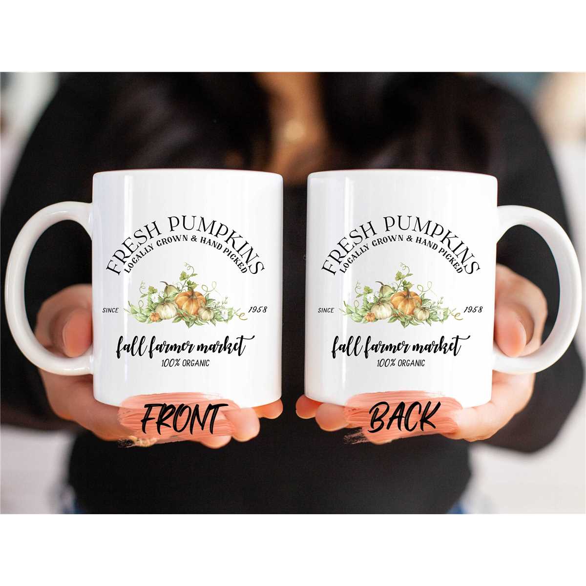 Fresh Pumpkins Mug, Farm Fresh Pumpkin Mug For Men And Women | Inspire ...
