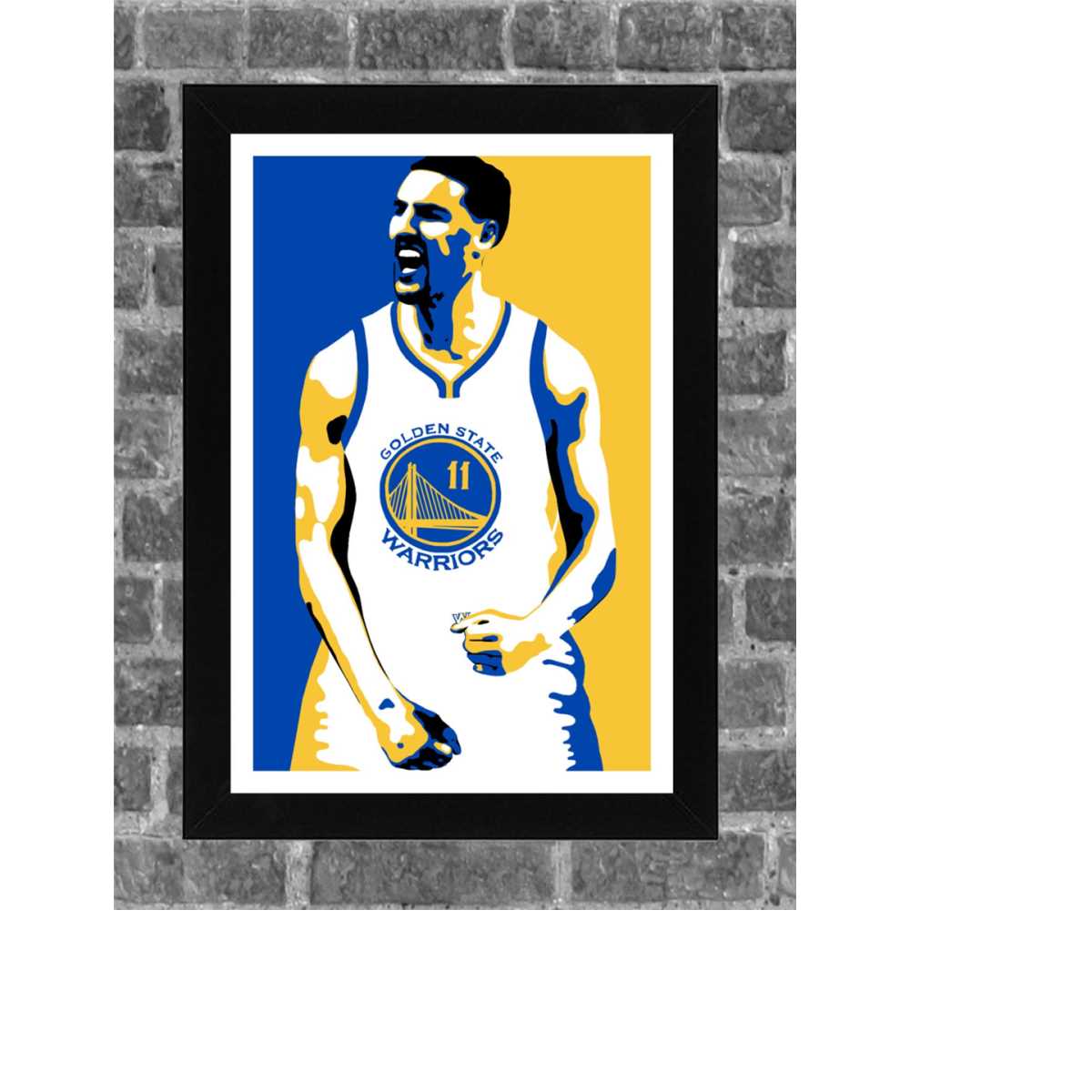 Golden State Warriors Klay Thompson Portrait Sports Print Ar | Inspire ...