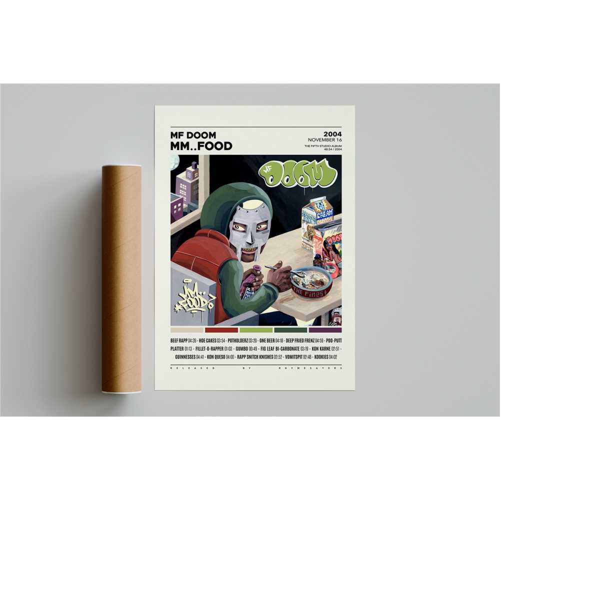 MF DOOM Posters / mm... food Poster, Tracklist Album Cover P | Inspire ...