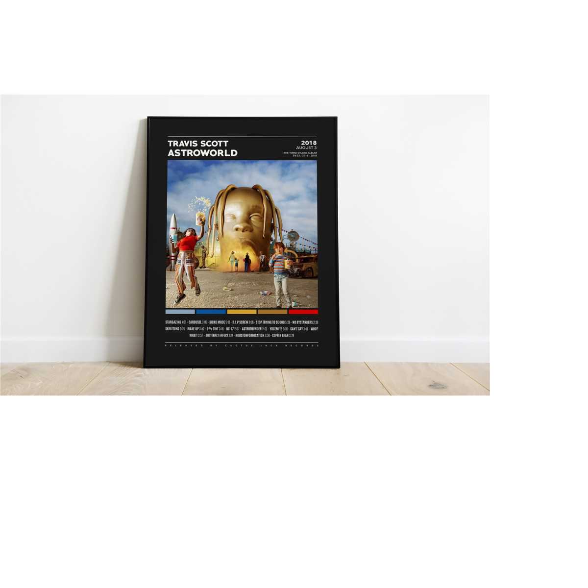 Travis Scott Poster | Astroworld Poster | Tracklist Album Co | Inspire ...