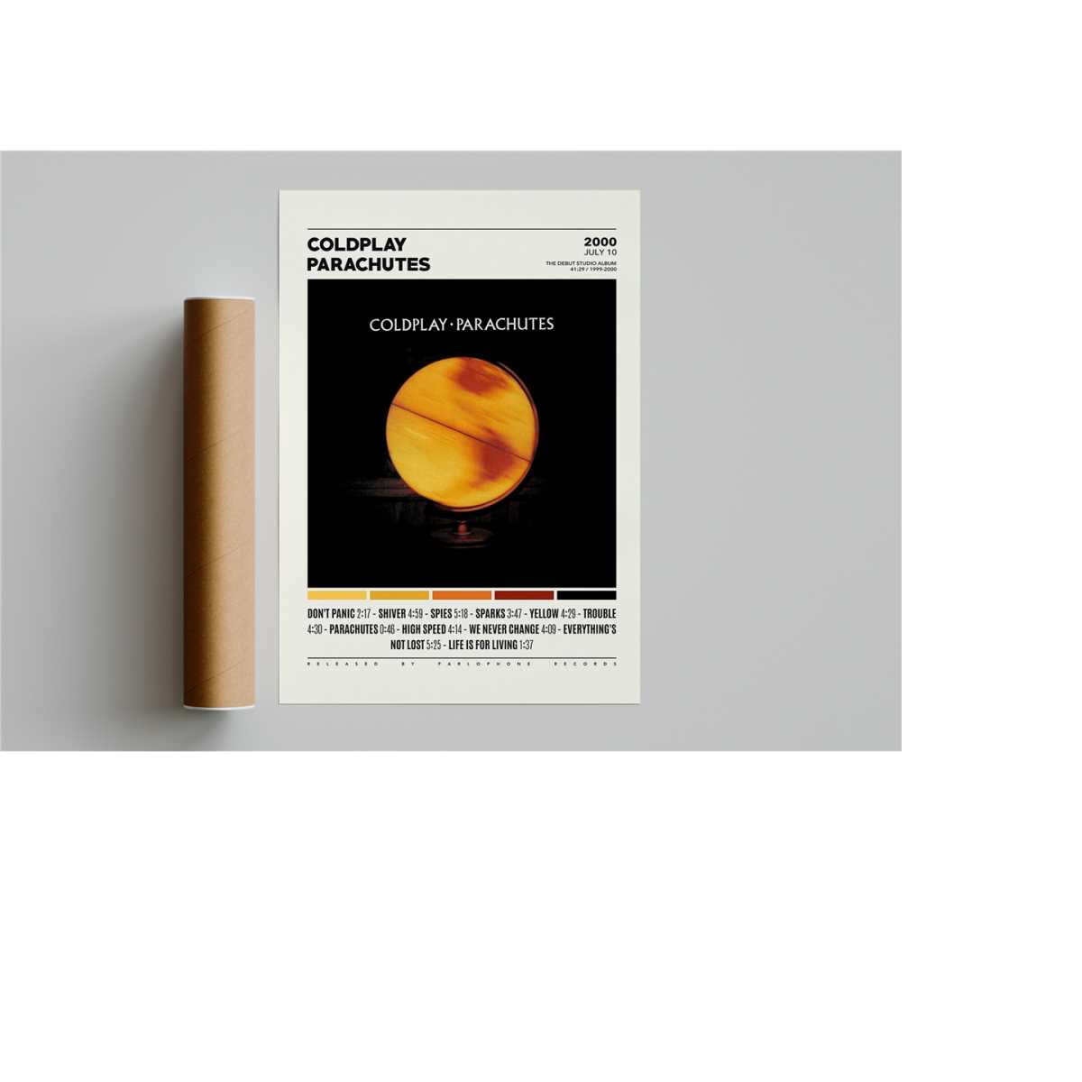 Coldplay Posters / Parachutes Poster, Album Cover Poster, Po - Inspire ...