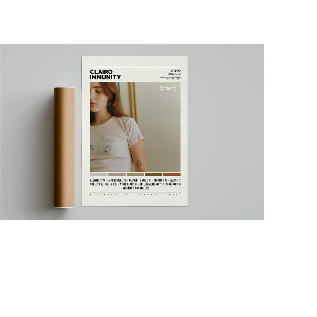 Clairo Posters / Immunity Poster / Album Cover Poster / Post - Inspire ...