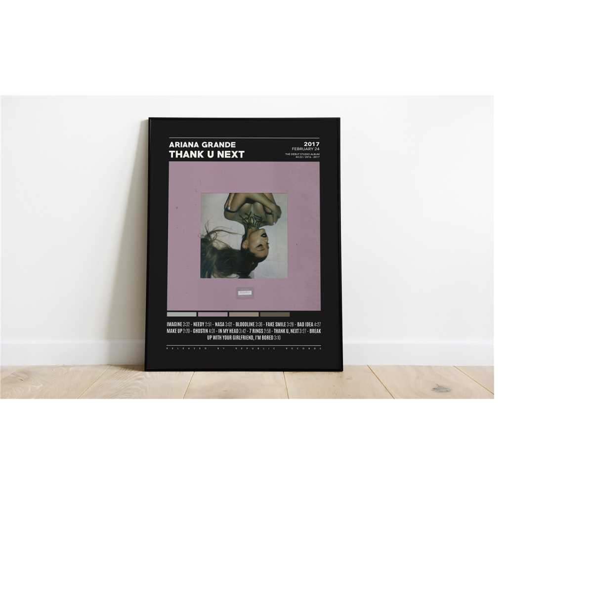 Ariana Grande Posters / Thank U Next Poster / Album Cover Po | Inspire ...