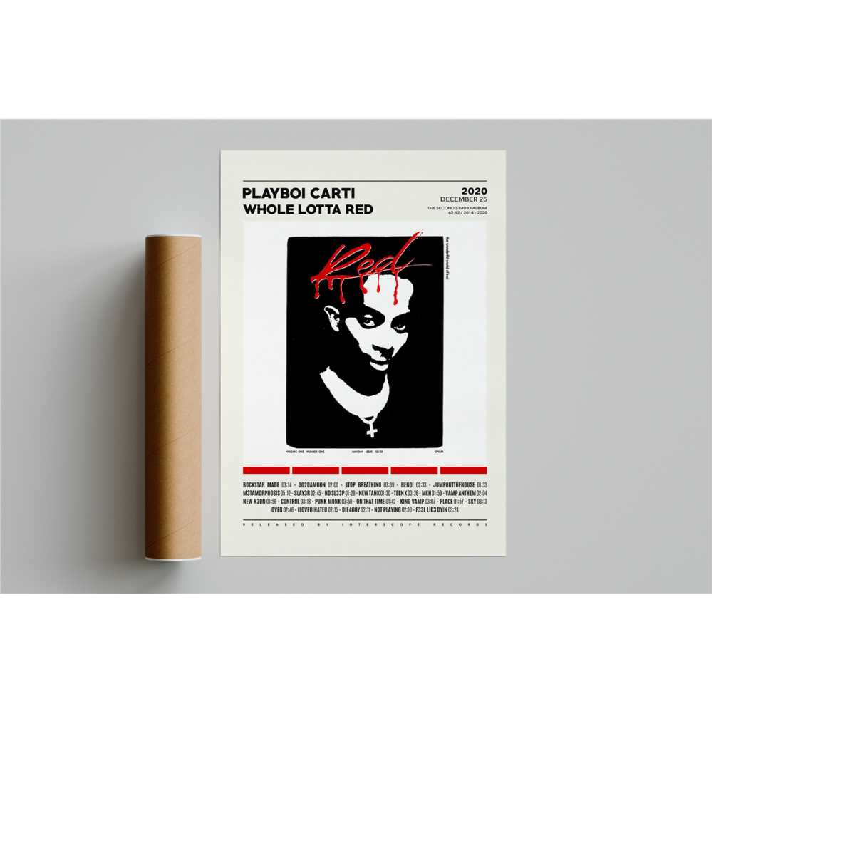Playboi Carti Posters / Whole Lotta Red Poster, Tracklist Al - Inspire ...