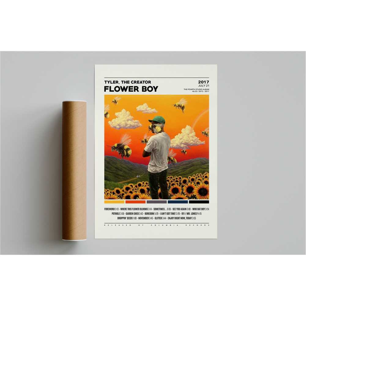 Tyler, the Creator Poster / Flower Boy Poster / Album Cover - Inspire ...