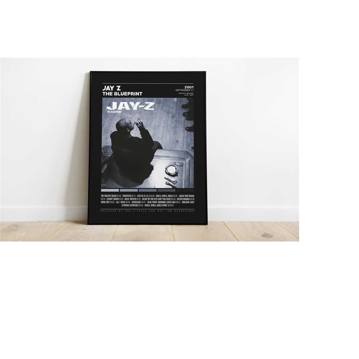 Jay Z Poster / The Blueprint Poster, Album Cover Poster Post - Inspire ...