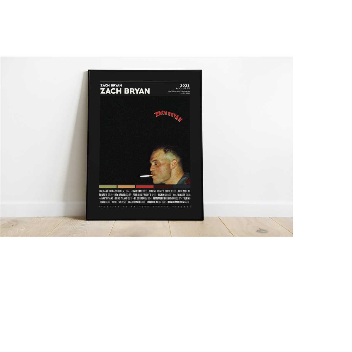 Zach Bryan Posters / Zach Bryan Poster / American Heartbreak - Inspire ...