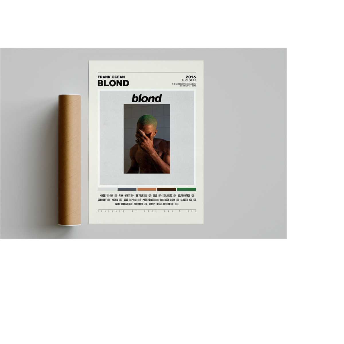 Frank Ocean Posters / Blonde Poster / Blonde Tracklist / Alb | Inspire ...