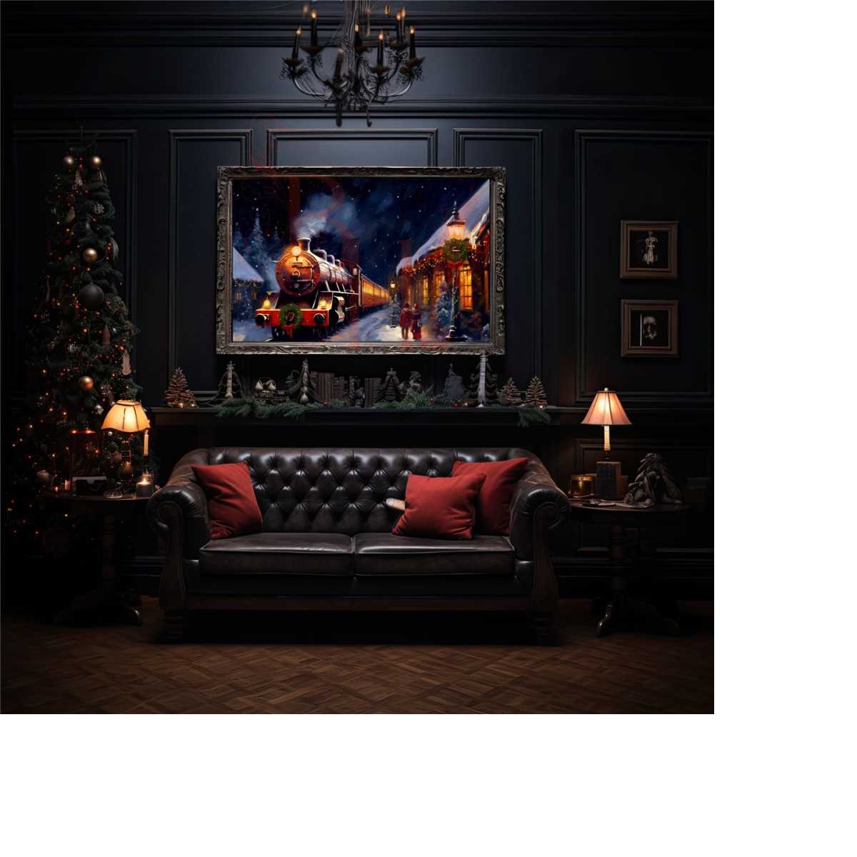 Hogwarts Express Christmas Portrait Fine Art Print Magic Sch | Inspire ...