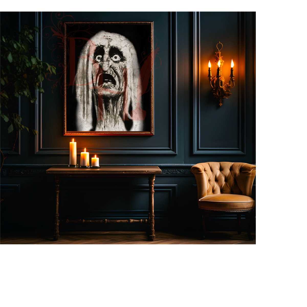 Haunted Mansion Family Portraits Art Print Haunted Ghost Pos - Inspire ...