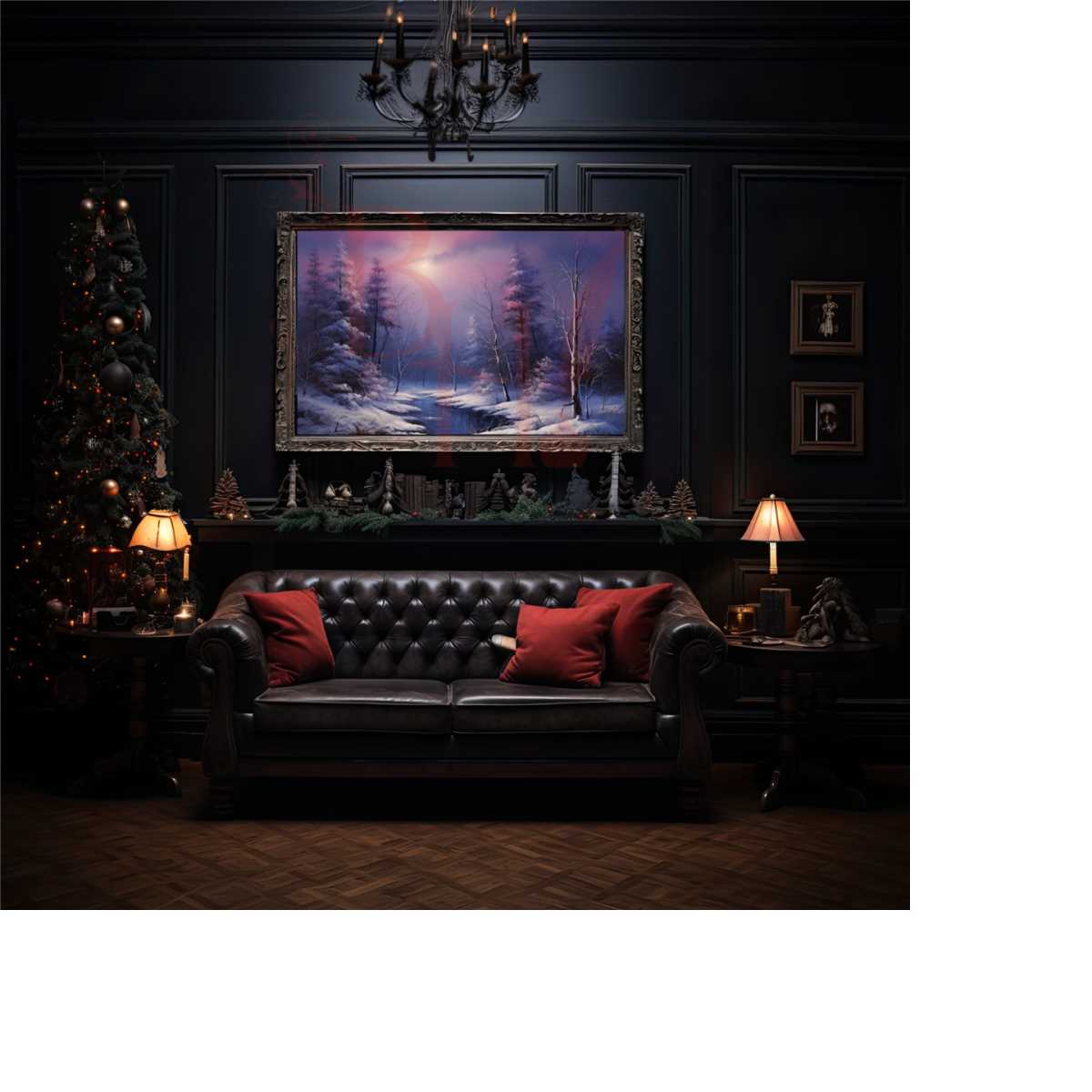 Winter Countryside Christmas Portrait Digital Fine Art Print | Inspire ...