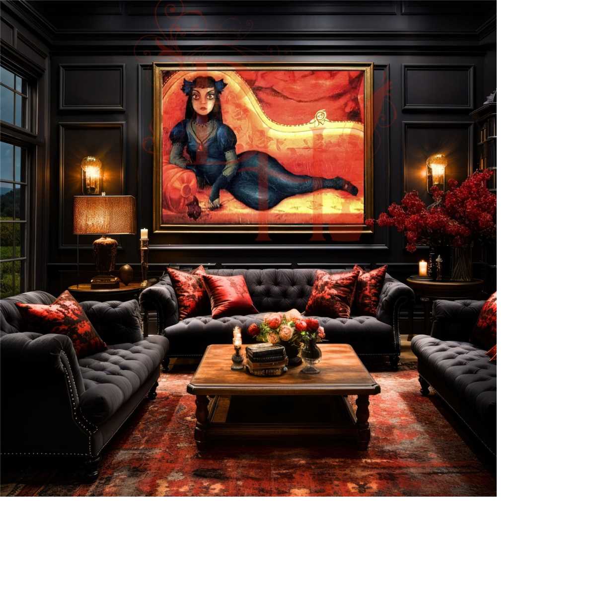 Haunted Mansion Cat Lady Transform Portrait Art Print Haunte - Inspire ...