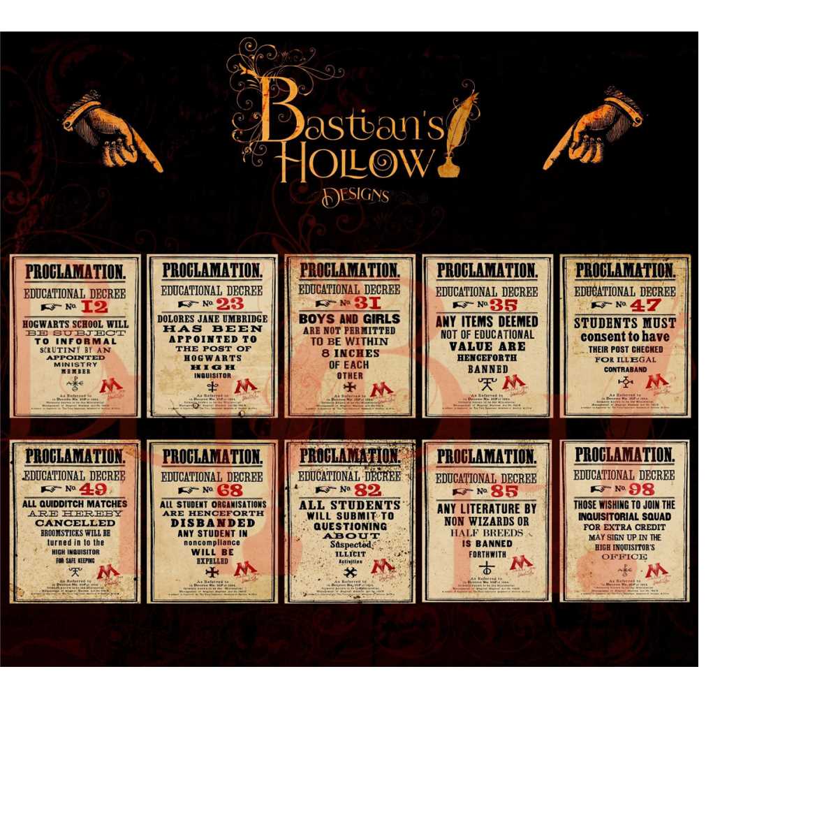 10 Educational Decree Proclamation Dolores Umbridge Poster W | Inspire ...