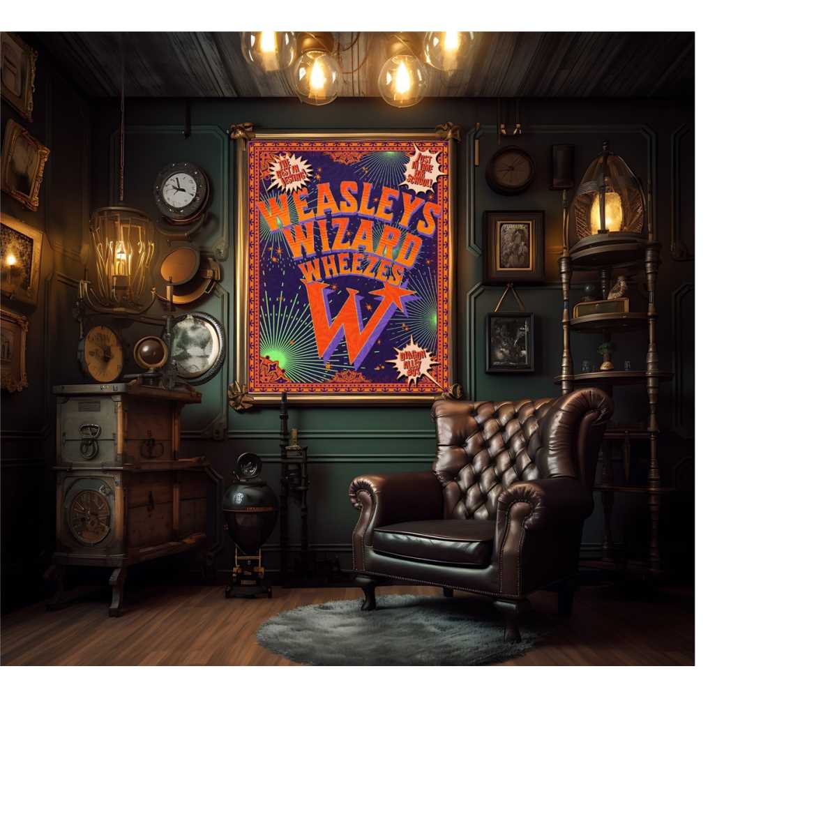 Weasleys Wizard Wheezes Joke Shop Flyer Weasley Art Print Po | Inspire ...