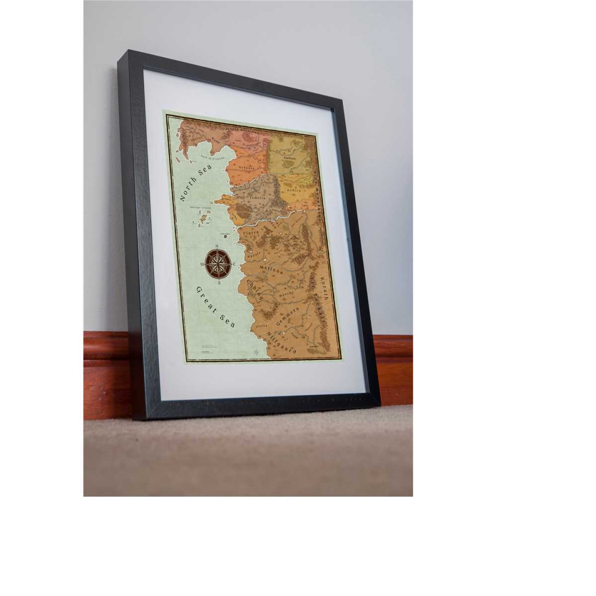 The Witcher map Poster Print The Witcher 3 Wild Hunt enhance | Inspire ...