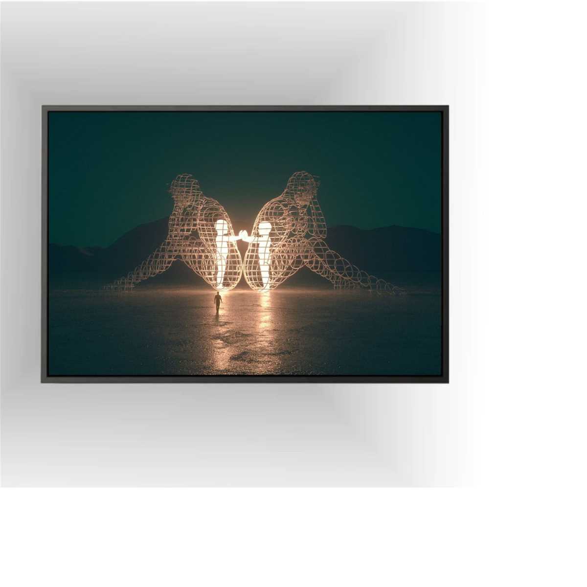 Two People Turning Their Backs On Each Other At Burning Man | Inspire ...