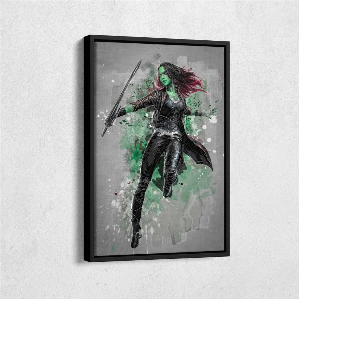 Gamora Poster Marvel Comics Framed Wall Art Home Decor Canva | Inspire ...