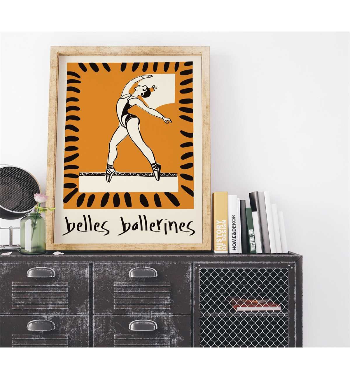 Retro Ballet Poster - Belles Ballerines - French | Inspire Uplift
