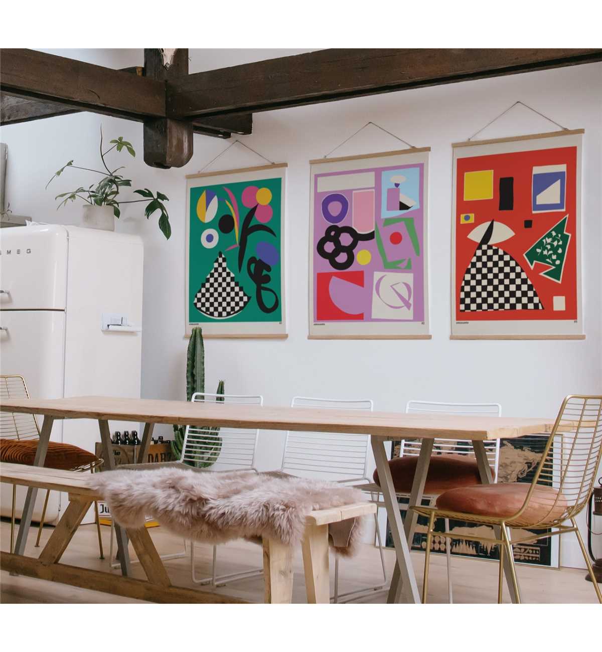 Set of 3 Paper Cutouts Posters - Papier | Inspire Uplift