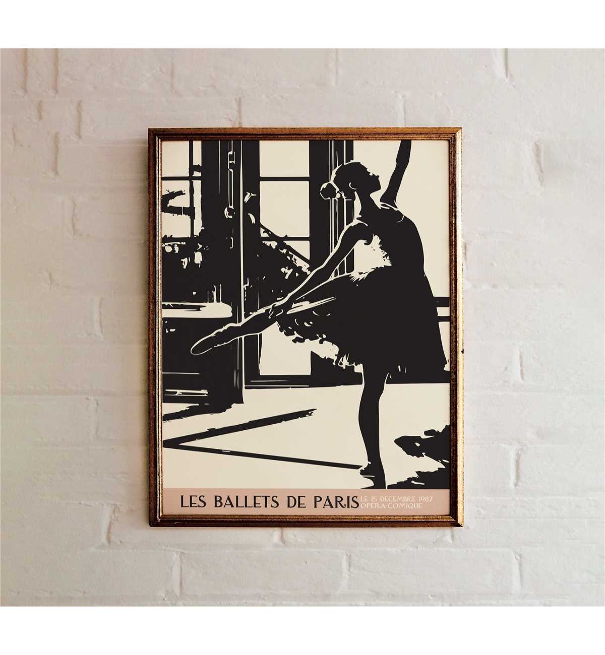 French Ballet Poster - 1987 Vintage Giclee Reproduction - Inspire Uplift