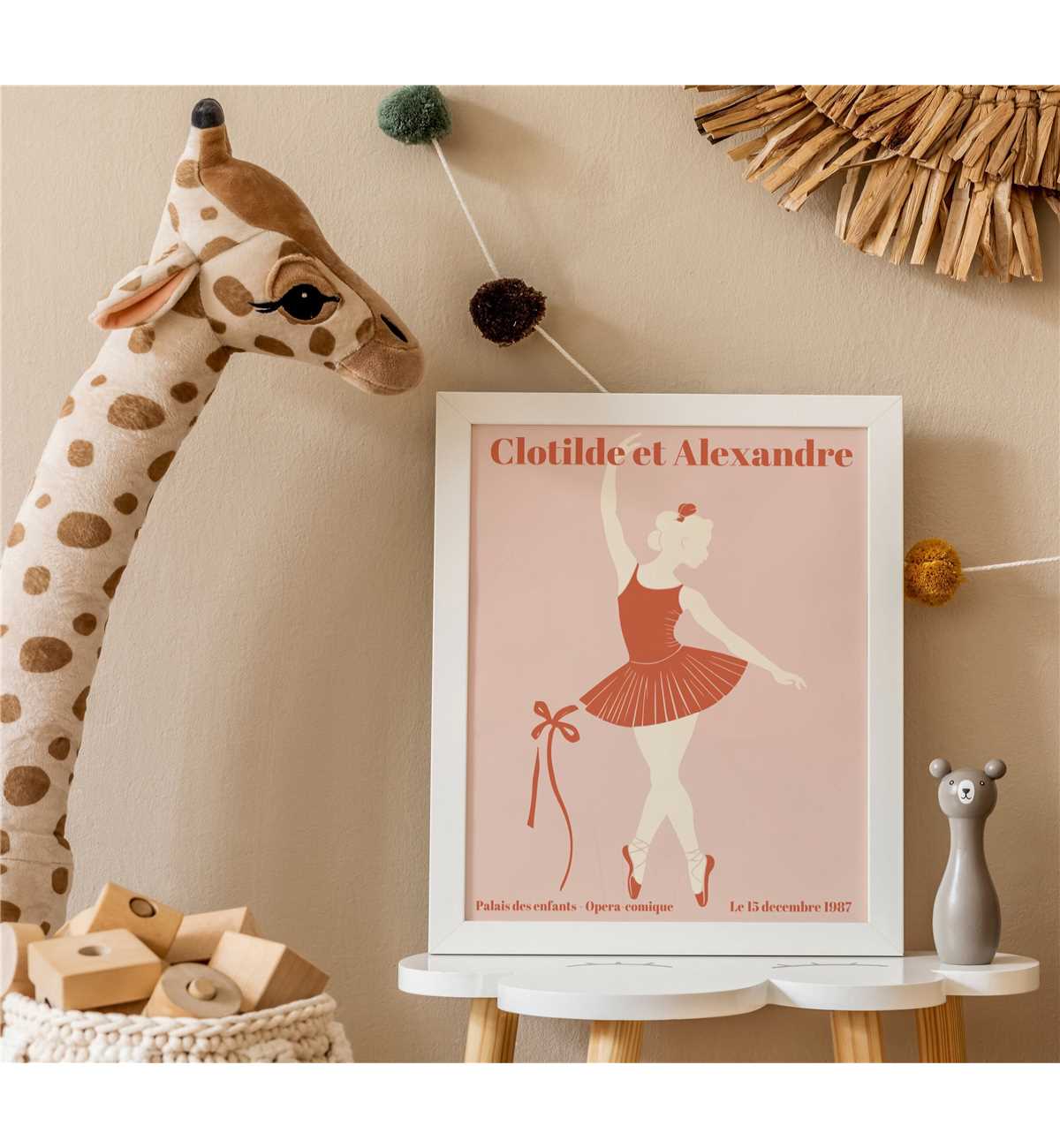 FRENCH BALLET POSTER - 1987 Classic Dance Poster - Inspire Uplift