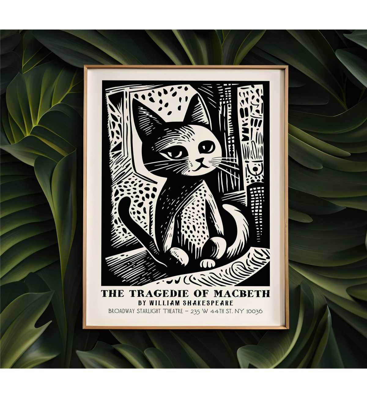 MACBETH Shakespeare Poster - Retro art prints, Bookish | Inspire Uplift