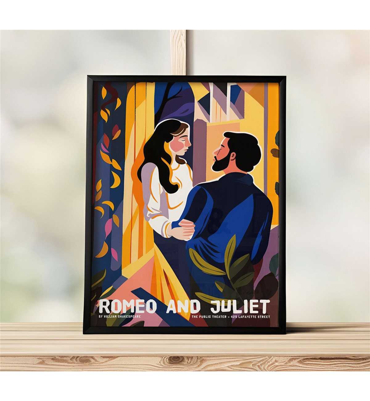 ROMEO AND JULIET Poster, William Shakespeare Print - | Inspire Uplift