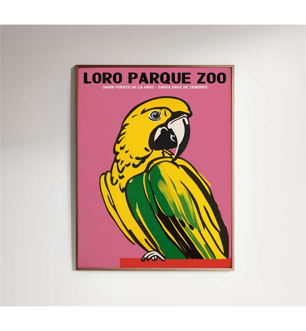 Loro Parque Zoo Poster - Parrot Park Spanish - Inspire Uplift