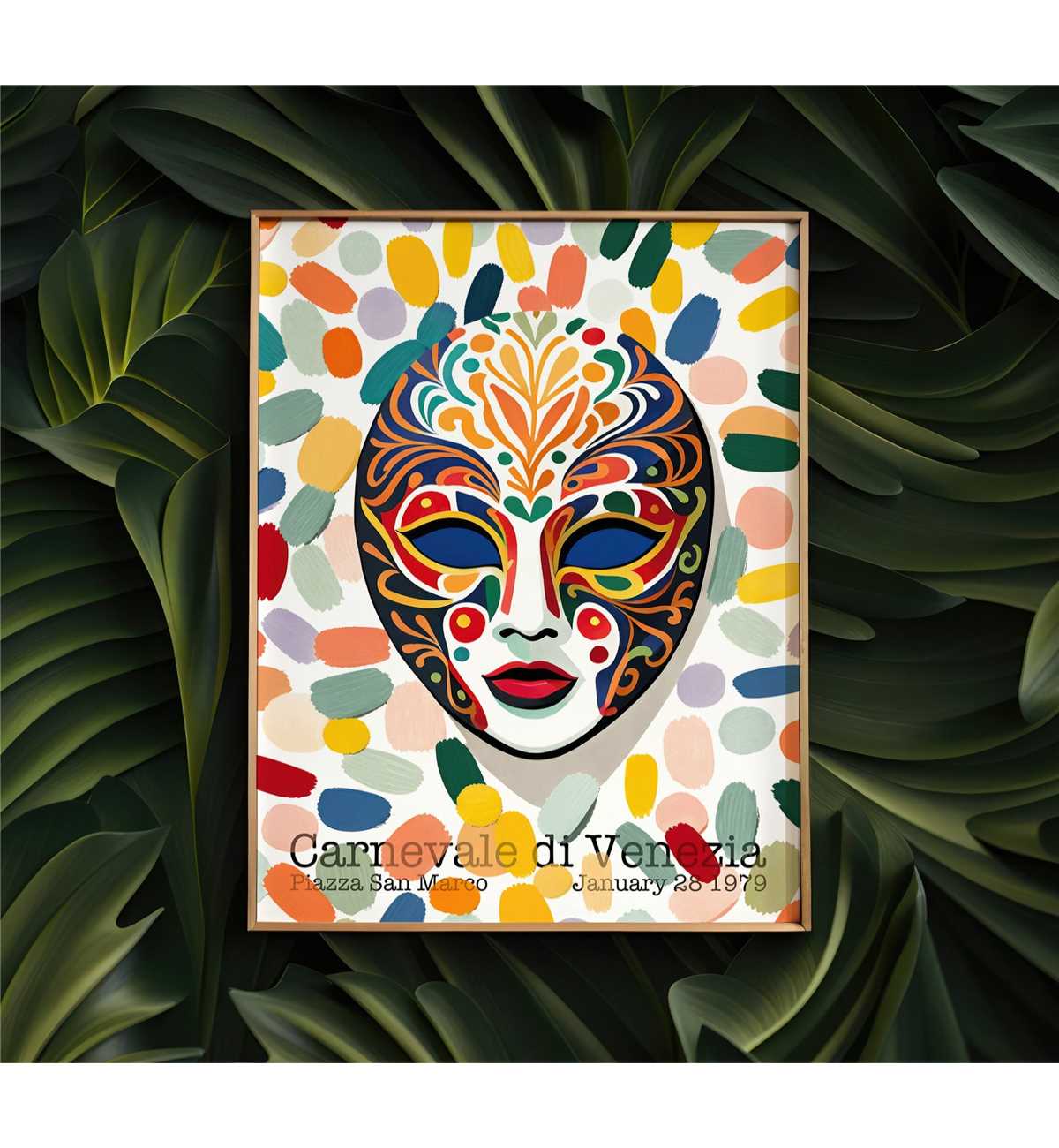Venice Carnival Poster - CARNEVALE DI VENEZIA - | Inspire Uplift