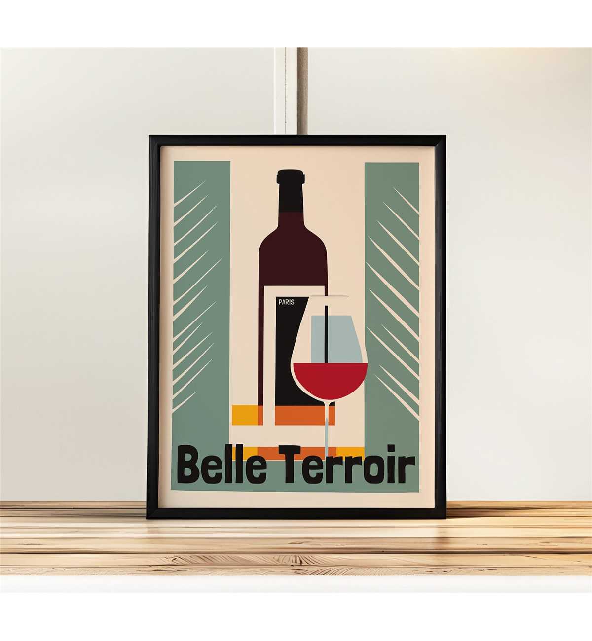 FRENCH WINE - Belle Terroir - Vintage Advertising | Inspire Uplift