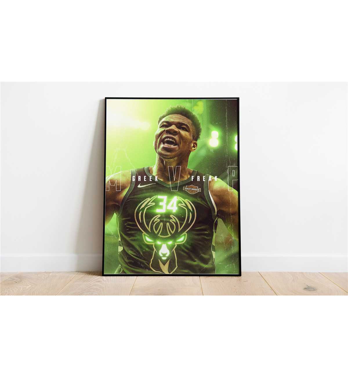 Giannis Antetokounmpo Poster, NBA Posters, Wall Art, Wall - Inspire Uplift