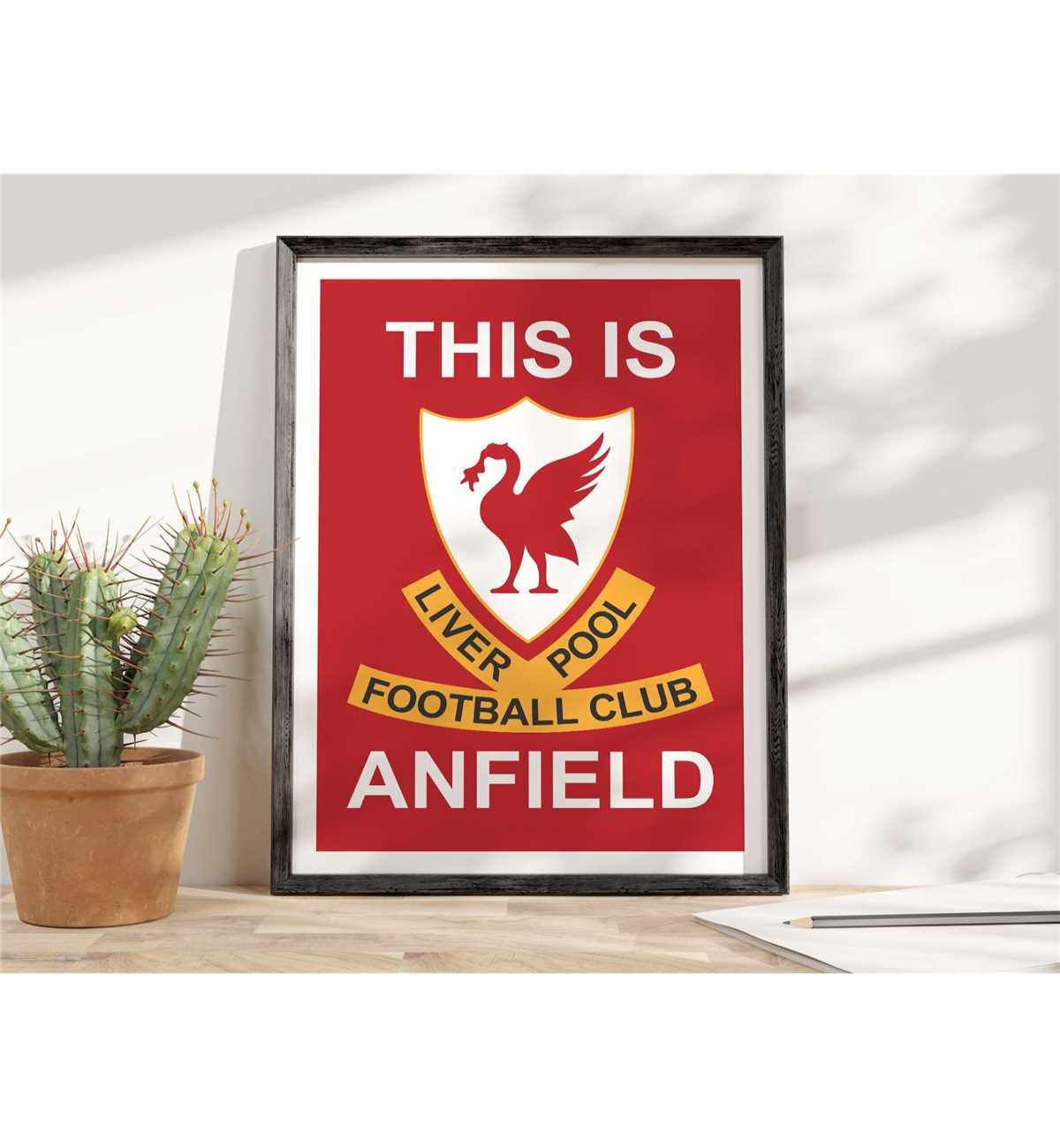 Liverpool FC Poster, Anfield Stadium Poster, Football Poster | Inspire ...