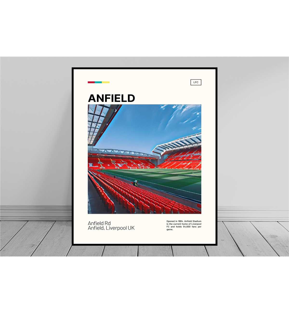Liverpool FC Poster, Anfield Stadium Poster, Football Poster - Inspire ...