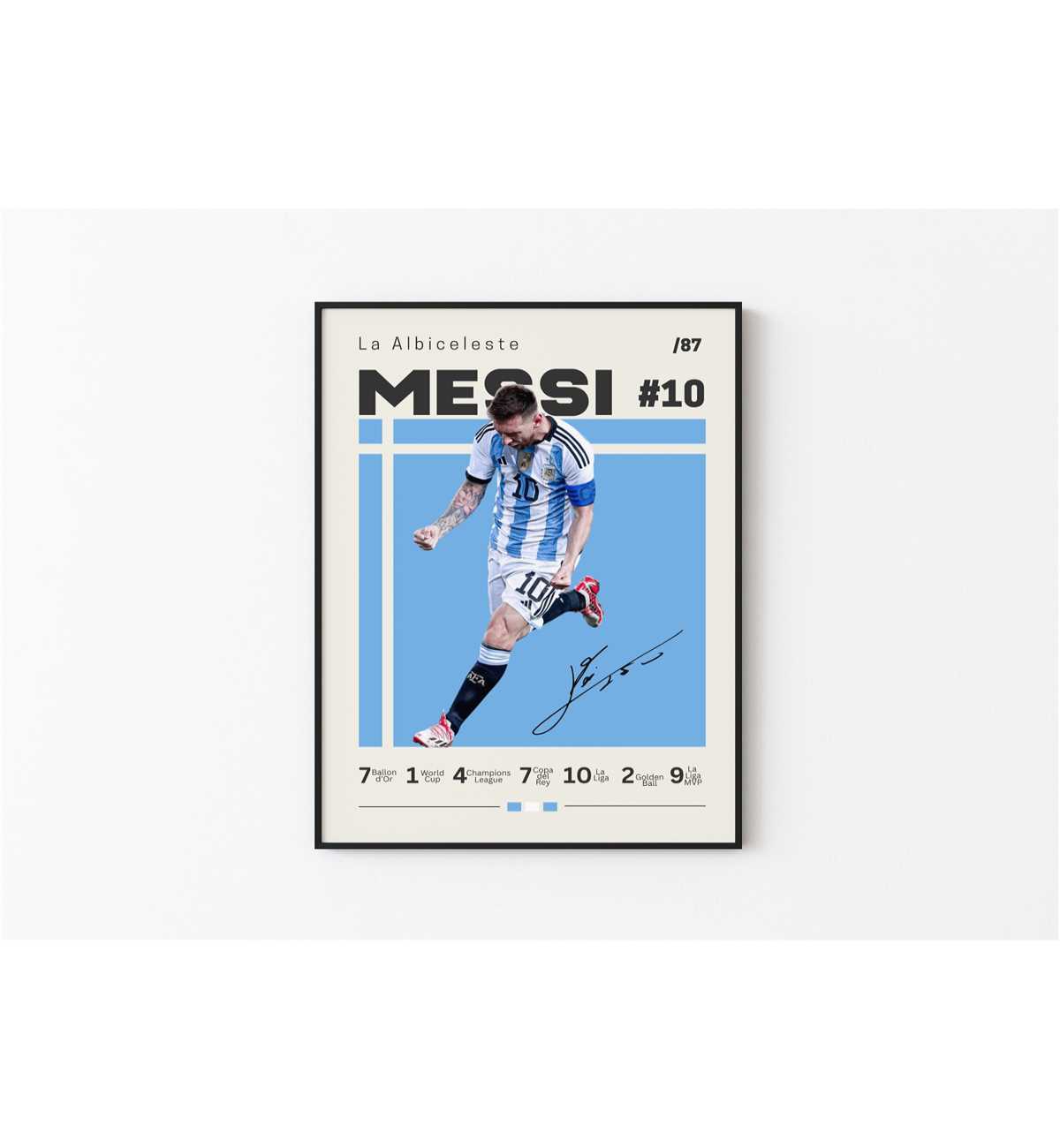 Lionel Messi Inspired Poster , Argentina World Cup | Inspire Uplift