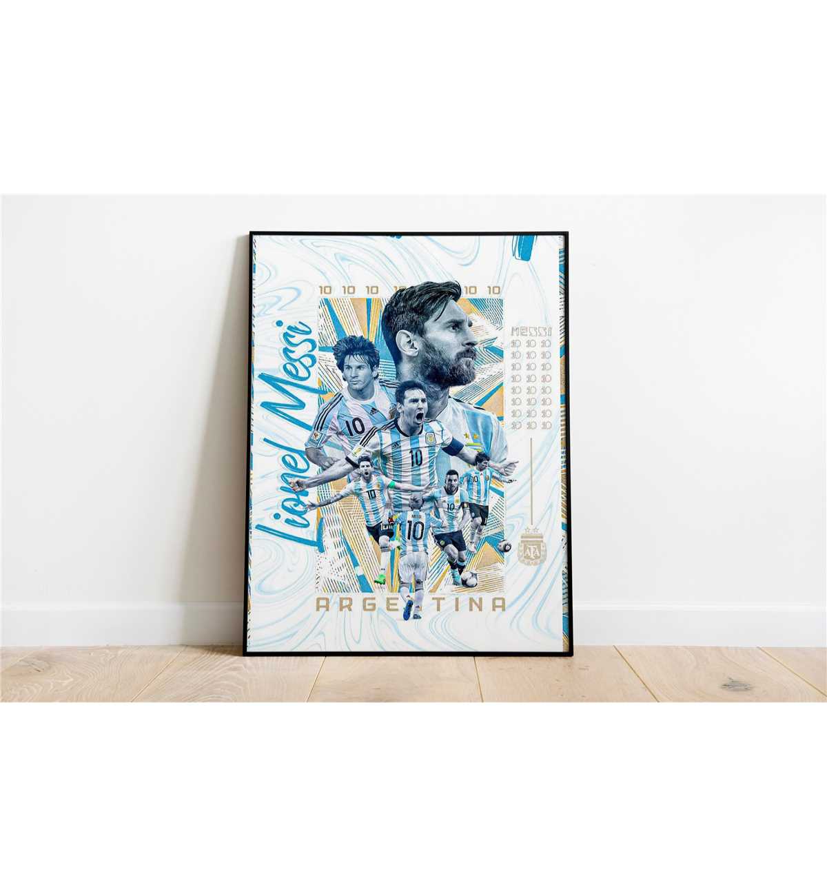Lionel Messi Poster, Football Posters, Wall Art, Wall | Inspire Uplift