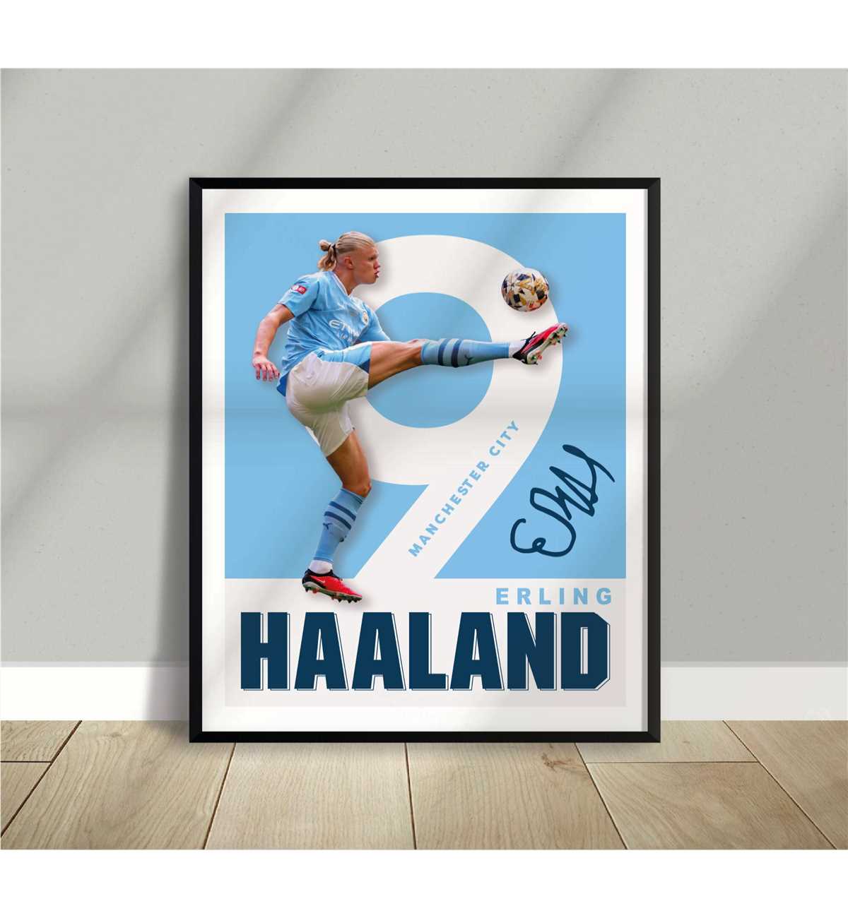 Erling Haaland Poster, Manchester City Poster, Football Post | Inspire ...