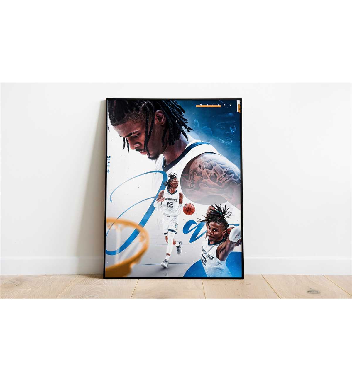 Ja Morant Poster, NBA Posters, Wall Art, Wall | Inspire Uplift