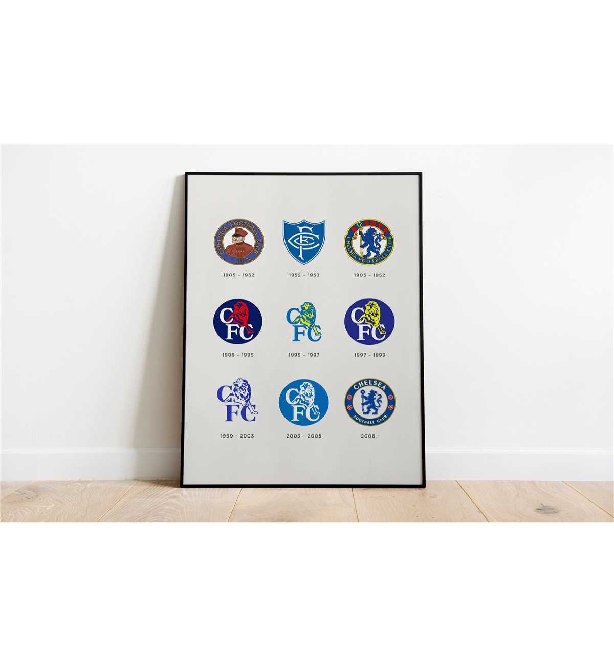 Chelsea FC Poster, Chelsea Logo Poster, Football Posters, - Inspire Uplift