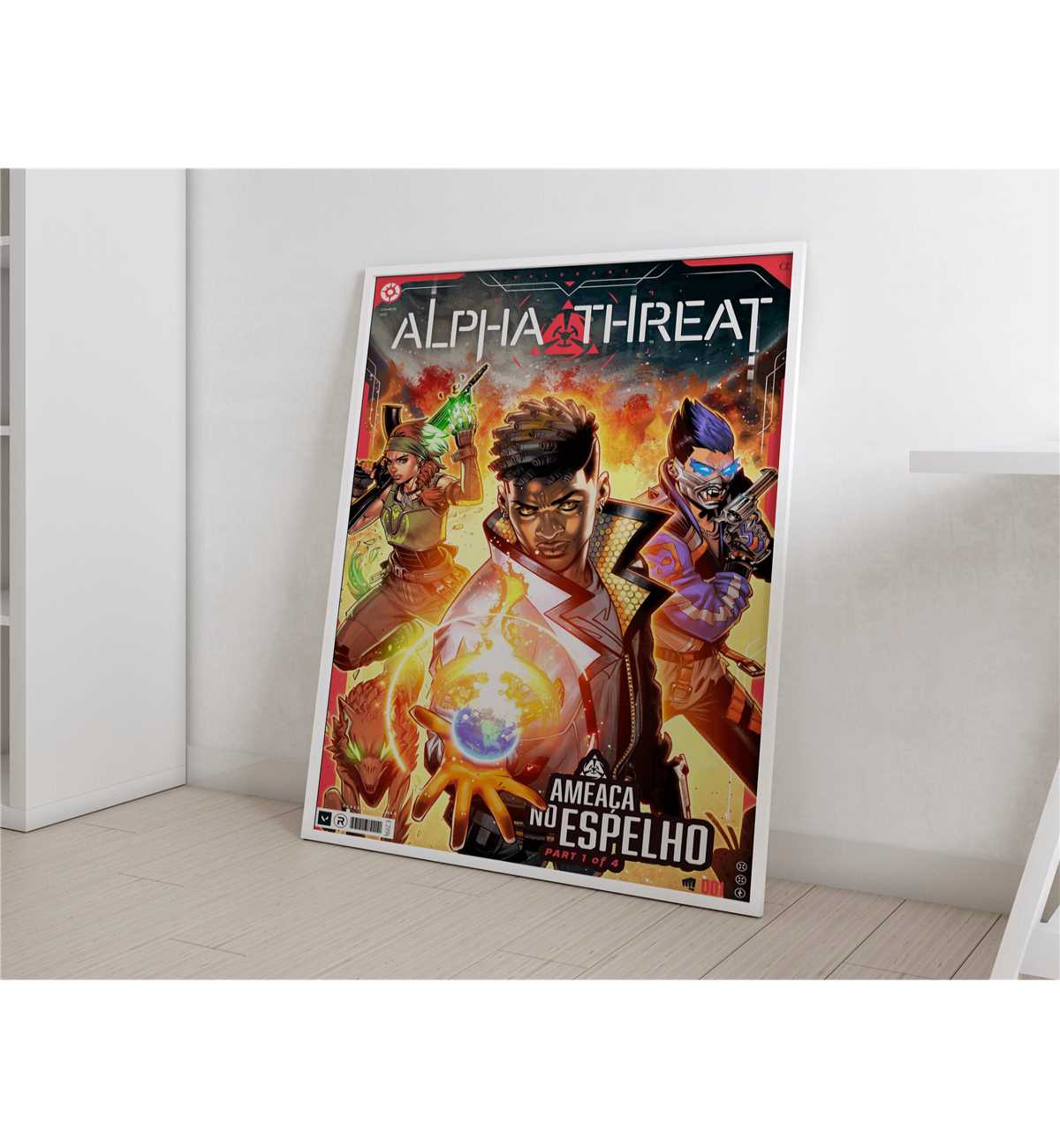 Valorant Alpha Threat Poster | Valorant Gift | | Inspire Uplift