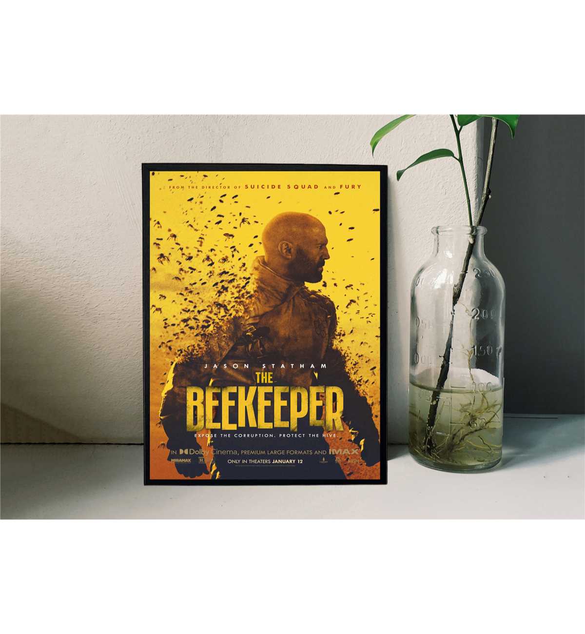 The Beekeeper Movie Poster Film/Room Decor Wall Art/Poster - Inspire Uplift
