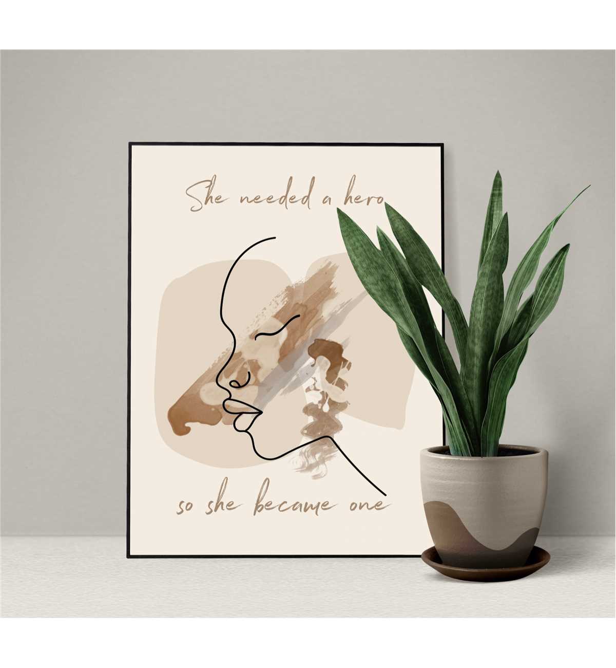 Inspirational Quote Text Poster Boho Style Print Digital | Inspire Uplift