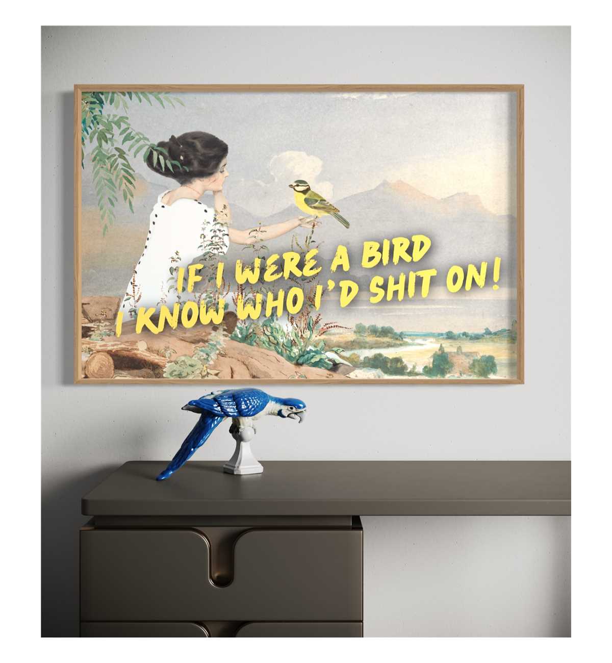 If I were a Bird Altered Art Portrait, | Inspire Uplift