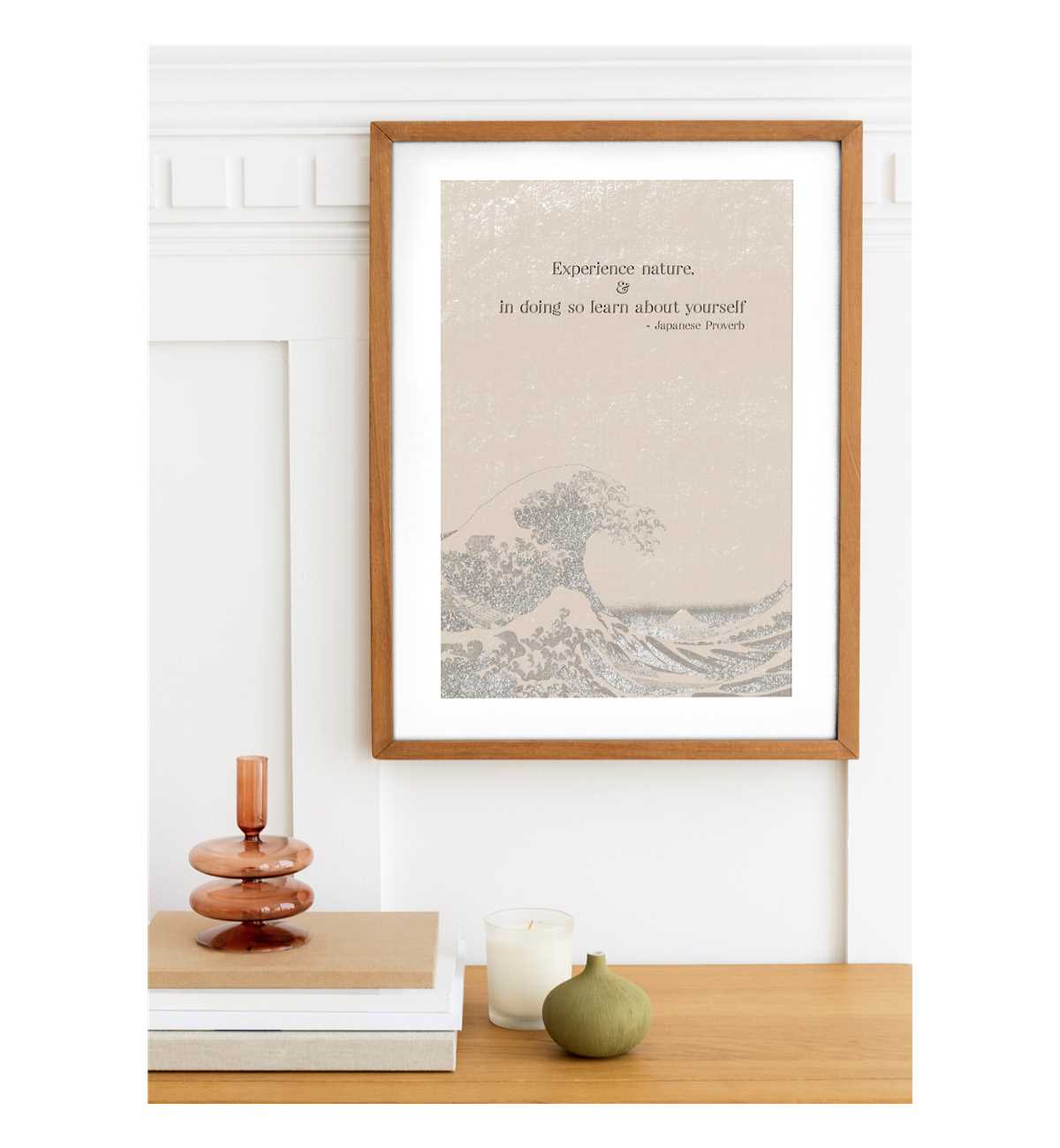 Kanagawa wave Japanese Proverb, printable wall art, experien | Inspire ...