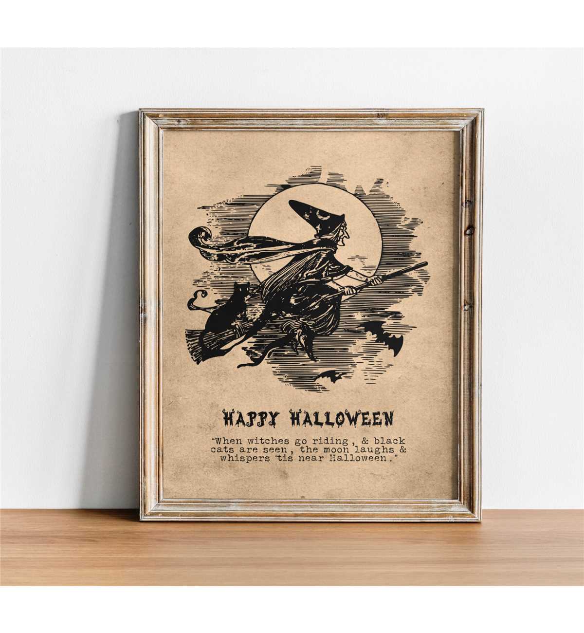 HAPPY HALLOWEEN PRINTABLE Decor, When Witches Go Riding, | Inspire Uplift