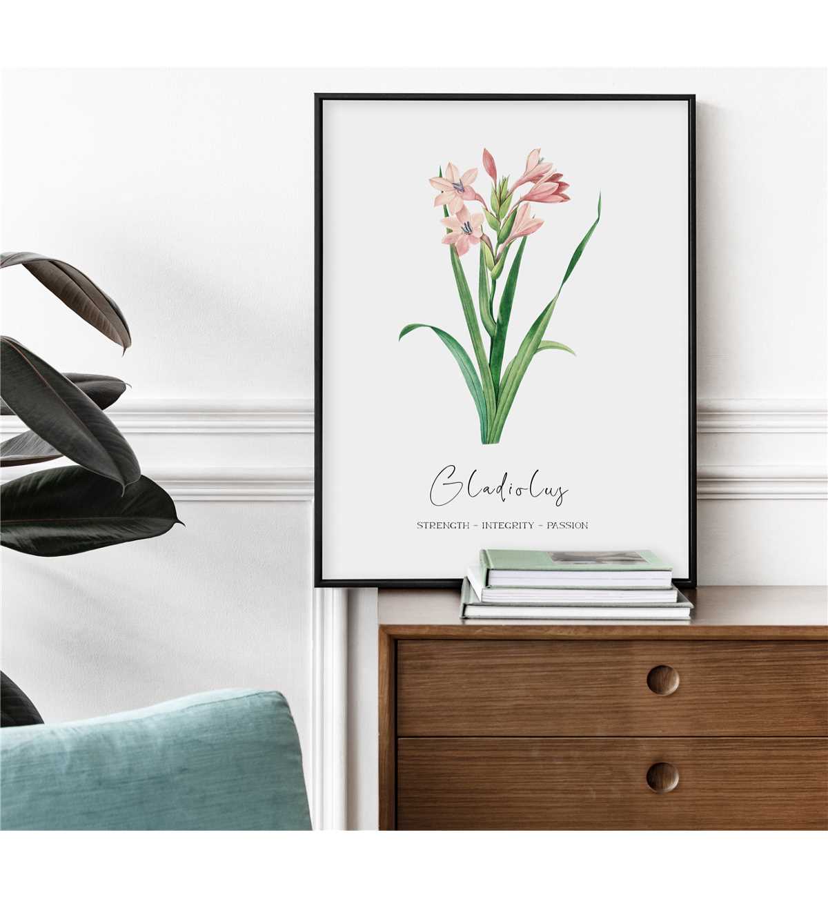 BIRTH FLOWER PRINTABLE, August Birth Flower, Nursery Wall | Inspire Uplift