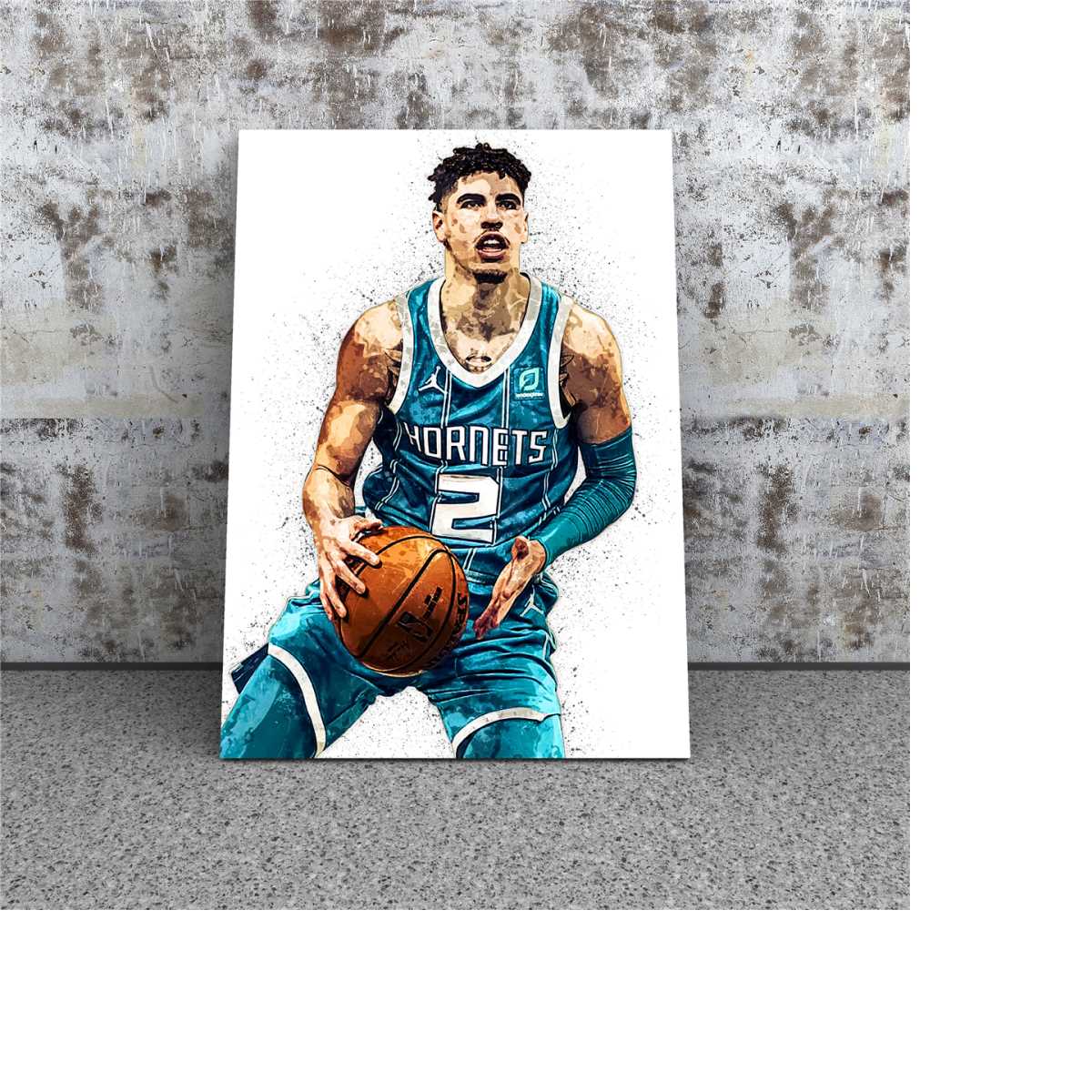 LaMelo Ball Poster, Charlotte Hornets Poster, Canvas Print, | Inspire ...