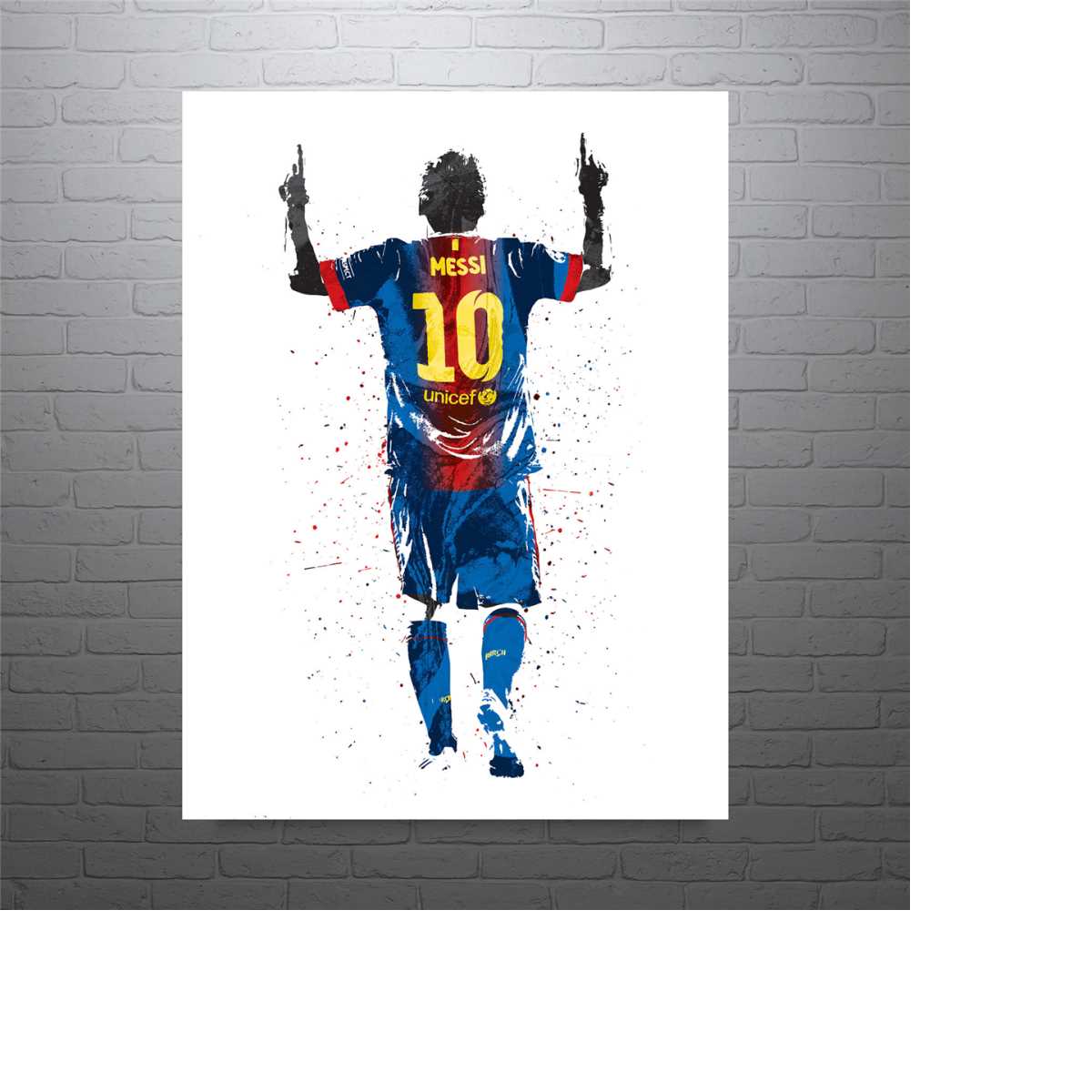 Lionel Messi FC Barcelona Goal Soccer Art Poster-Free US Shi | Inspire ...